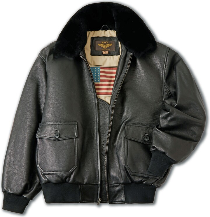 Landing Leathers Men G-1 Leather Flight Bomber Jacket - ShopStyle