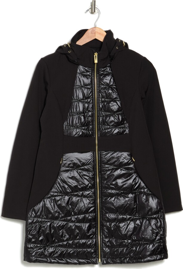 Via Spiga Elliptical Quilted Hooded Softshell Jacket - ShopStyle