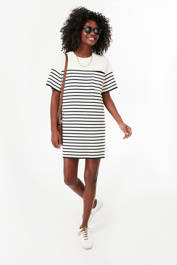 Tuckernuck Navy Knit Striped Frenchie Dress - ShopStyle