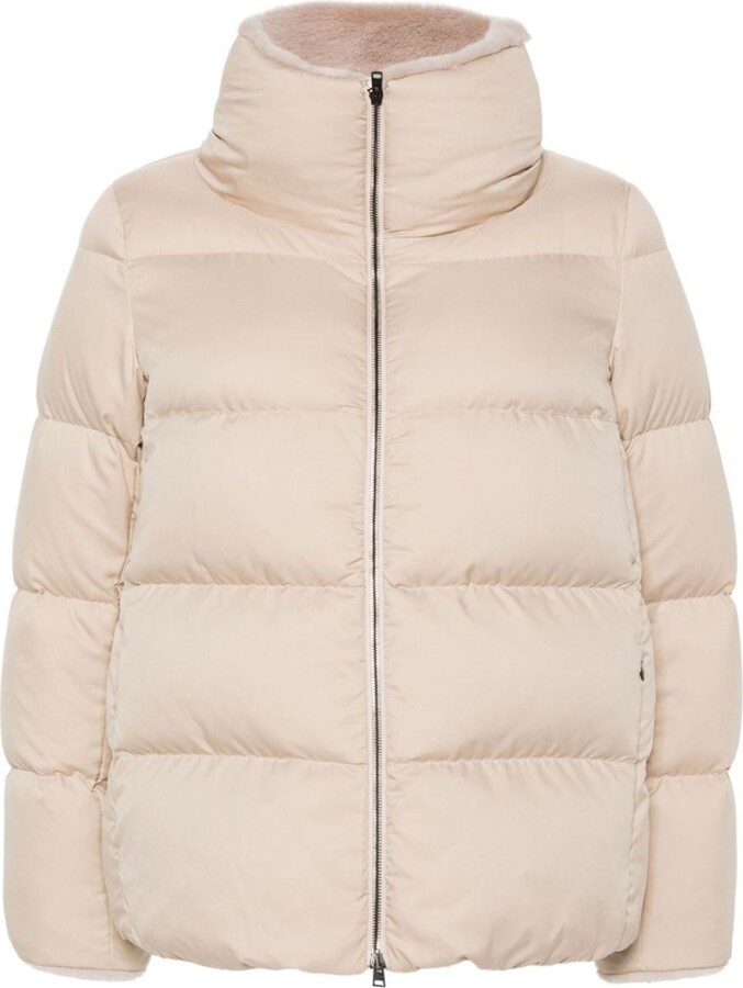 Herno Cape In "Arendelle" And Faux Fur - ShopStyle