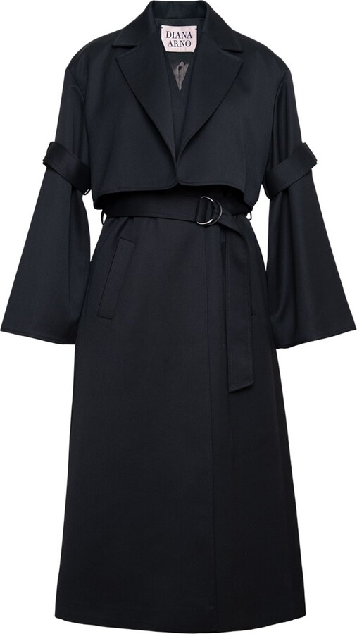Diana Arno Ruby Oversized Cotton Blend Duster Coat - ShopStyle