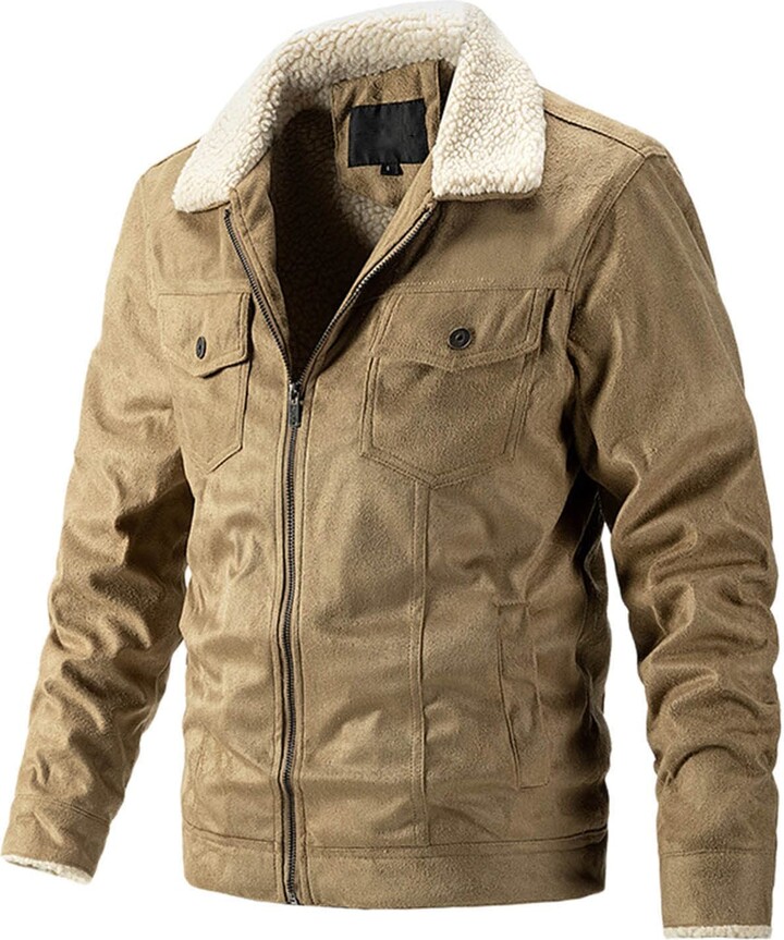 Generic Winter Leather Jacket Light Rain Jacket Mens Mens Shawl Collar ...