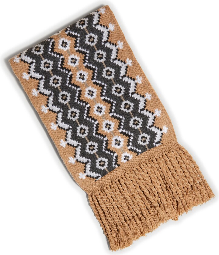 KHAITE Lance Fair Isle Scarf - ShopStyle Scarves & Wraps