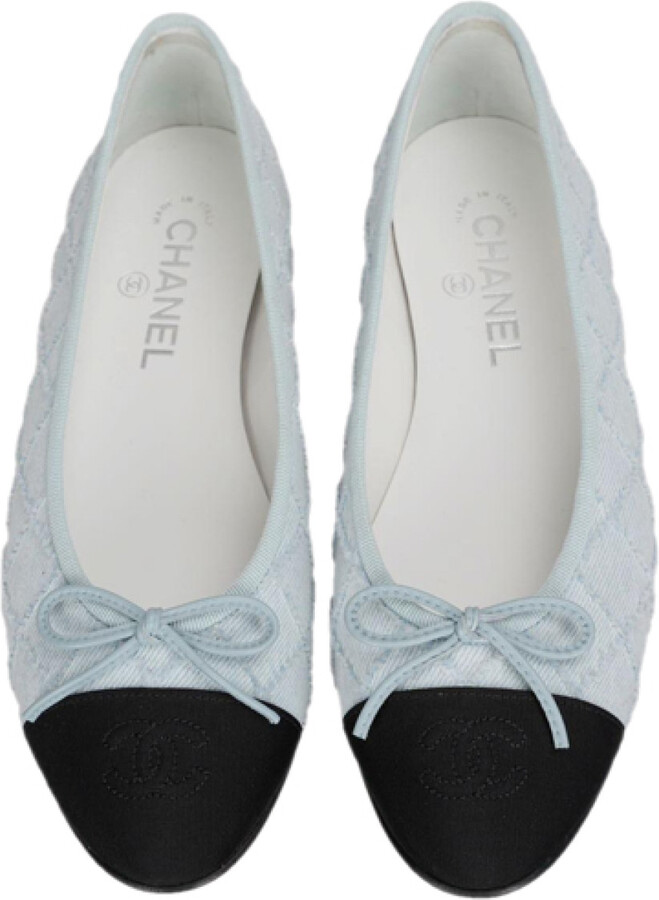 Chanel Tweed ballet flats - ShopStyle