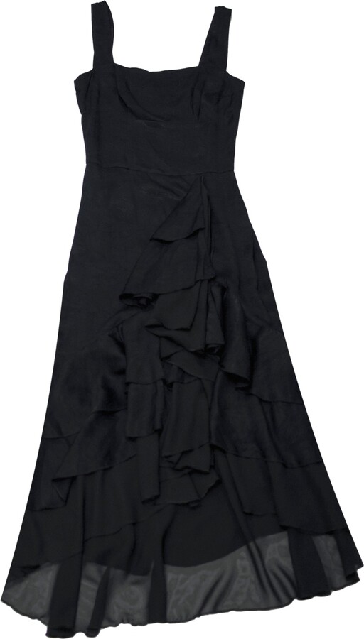 Bastet Noir - The Julia Black Tiered Ruffle Dress - ShopStyle