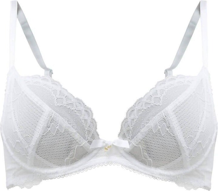 Gossard Superboost Lace Non Padded Plunge Bra - White - ShopStyle