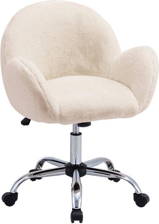 Living and Home Adjustable Height Plush Swivel Office Chair - ShopStyle
