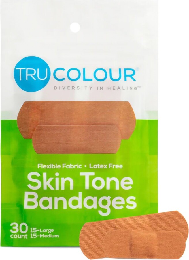 Tru-Colour Bandages Tru-Colour Skin Tone Bandages, Flexible Adhesive ...