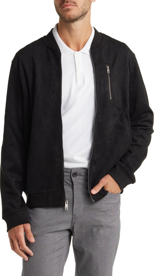 Ben Sherman Faux Suede Bomber Jacket - ShopStyle