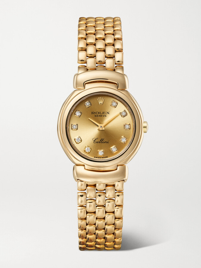 Stephanie Windsor + Rolex Vintage 1993 Cellini 26mm 18-karat Gold ...