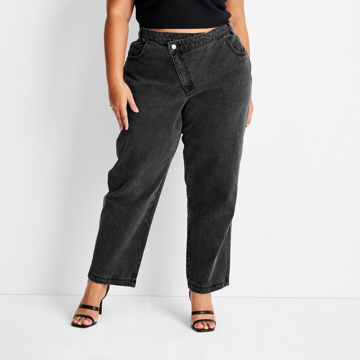 Future Collective with Kahlana Women's Plus Size High-Rise Overlap ...