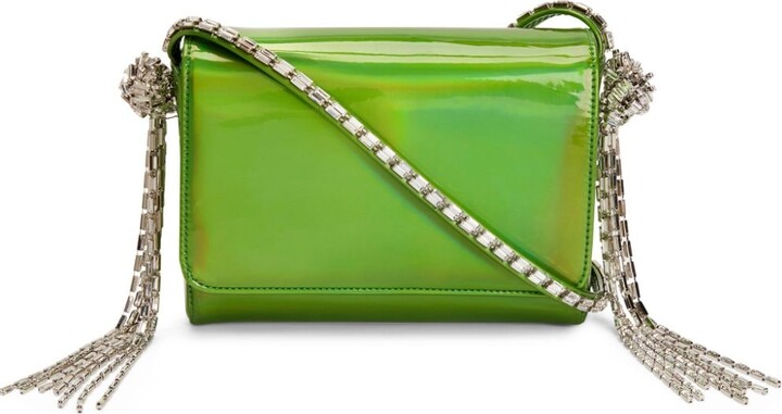 Alexandre Vauthier Geraldine high-shine clutch bag - ShopStyle