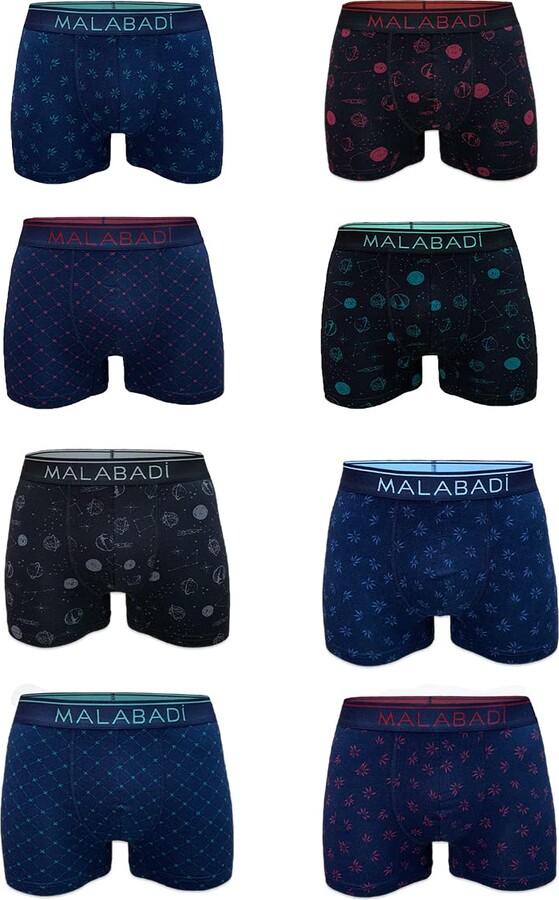 MALABADİ Patterned Modal Men Boxer 8 Pcs 8M252 | Set 1 - XXL - ShopStyle