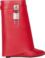 Givenchy Shark Lock ankle boots in leather - ShopStyle