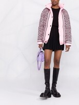 Versace La Greca print puffer jacket - ShopStyle