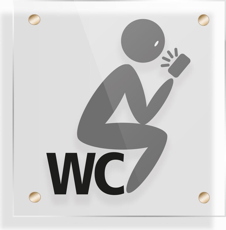 Etsy Funny Wc Sign, Toilet Door Home Restroom Decor, Custom Bathroom ...