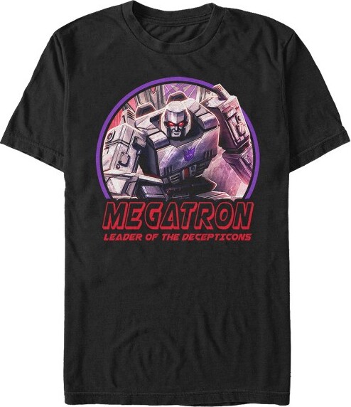 Transformers Men' Tranformer Megatron Decepticon Leader T-Shirt - Black ...