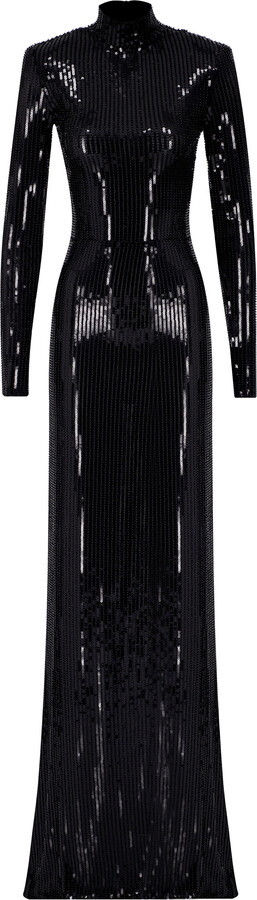 The New Arrivals Ilkyaz Ozel Donyale Open Back Sequin Maxi Dress - ShopStyle