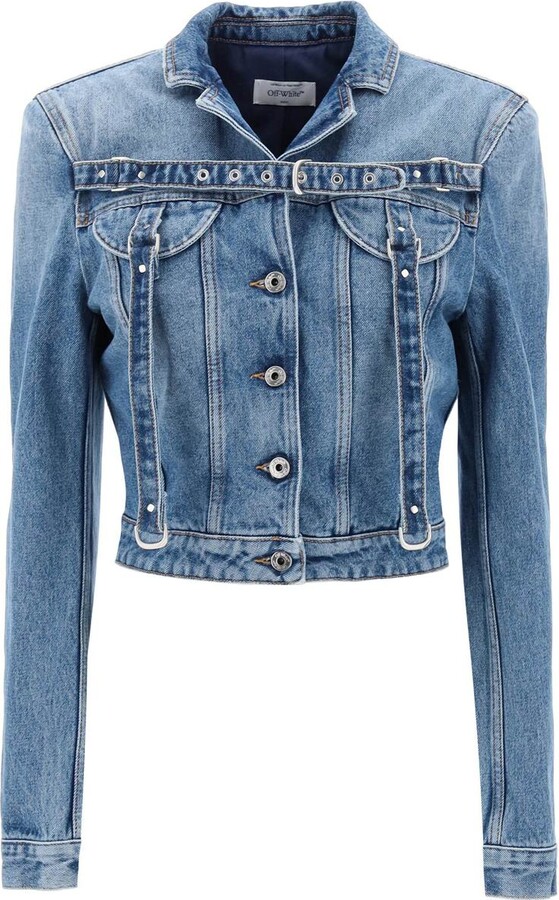 Off-White cargo denim jacket - ShopStyle