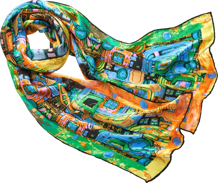 prettystern Women 63 Inch long Gustav Klimt art nouveau painting Scarf ...