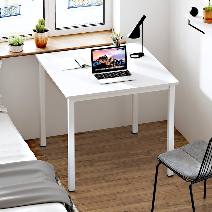 DlandHome Small Computer Desk for Home Office Activity Table Writing ...