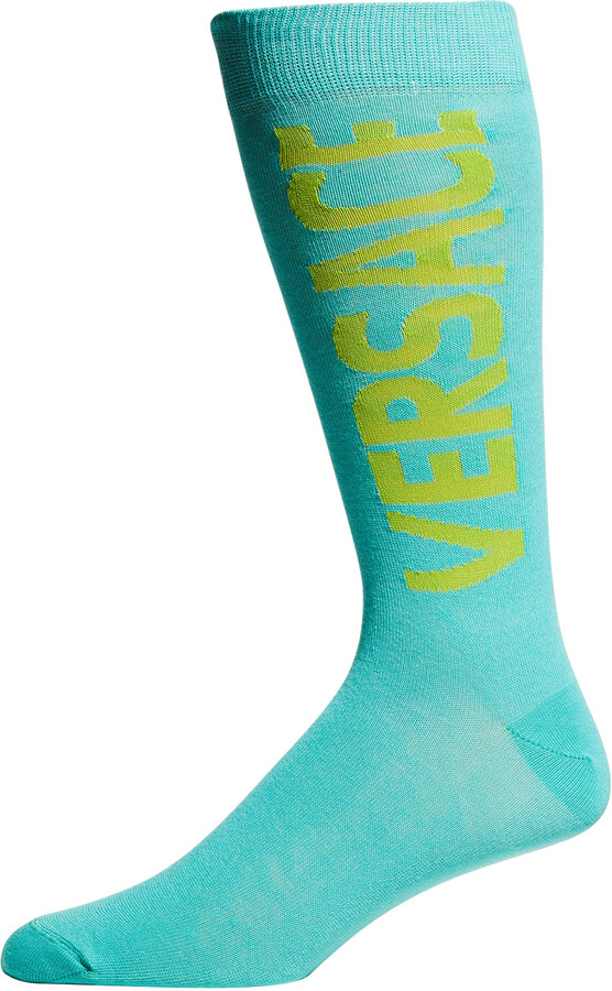 Versace Men's Logo Crew Socks - ShopStyle
