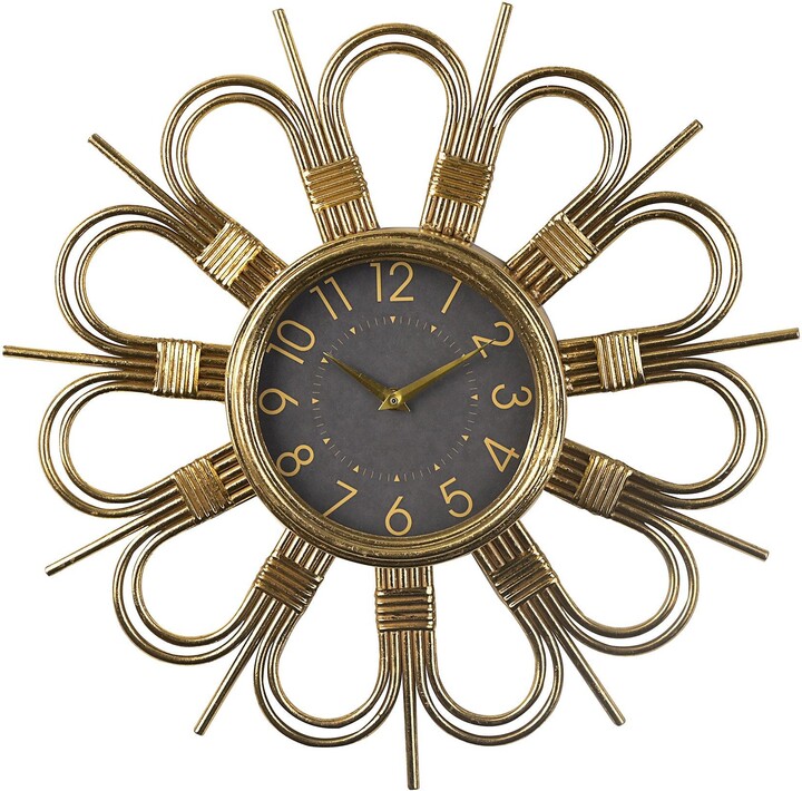 Hometime Wall Clock Floral Shaped Design - ShopStyle