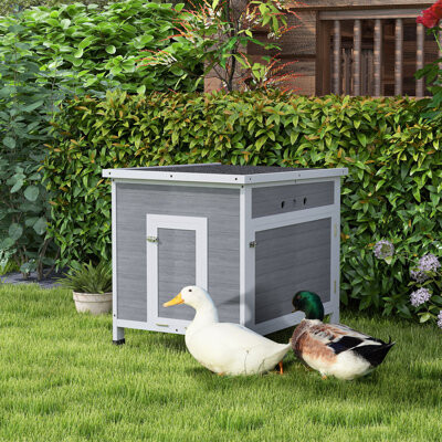 Archie & Oscar Duck Coop, Wooden Duck House with Openable Roof ...