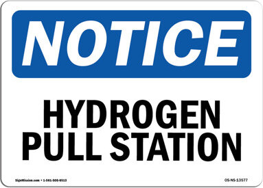 SignMission Hydrogen Pull Station Sign - ShopStyle Desks