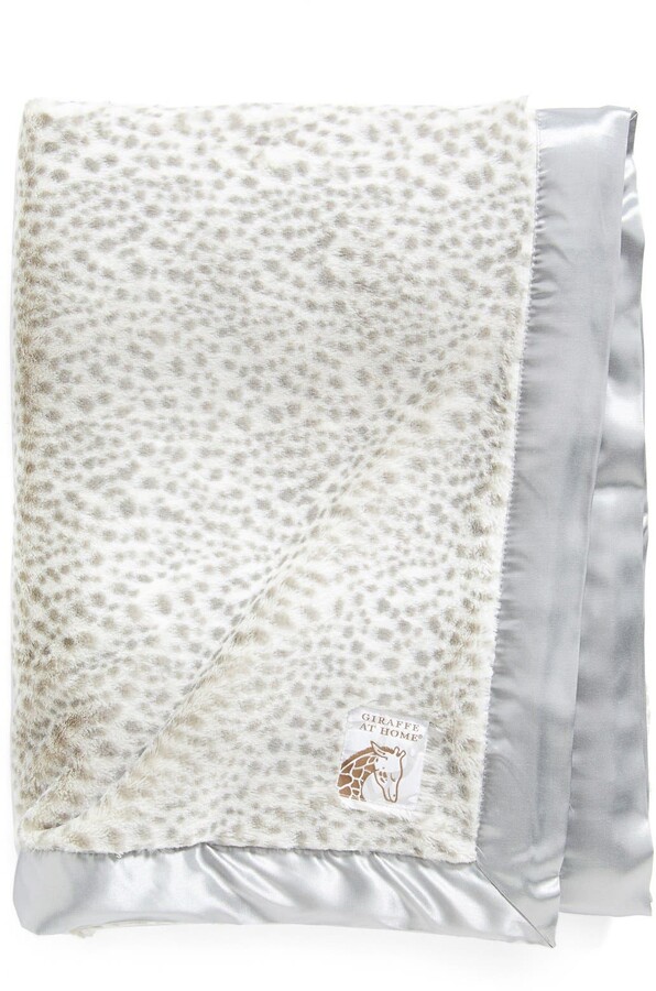 Giraffe at Home Luxe Snow Leopard Faux Fur Throw - ShopStyle