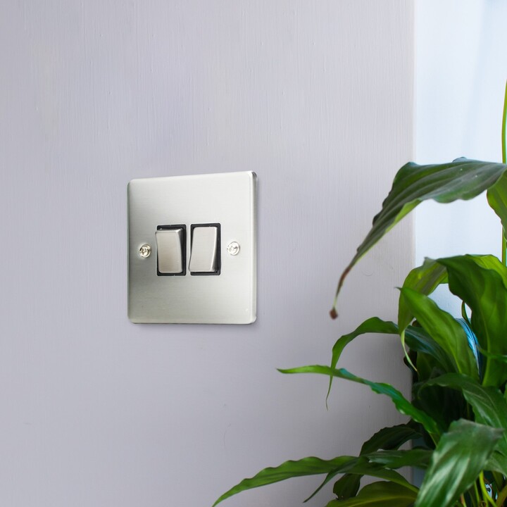 Dunelm 2 Gang 2 Way Light Switch Chrome - ShopStyle