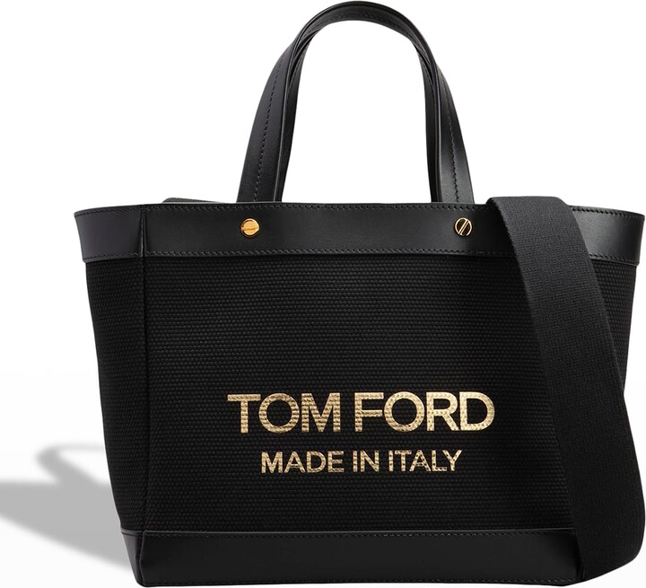 Tom Ford Canvas Mini Logo Shopping Tote Bag - ShopStyle