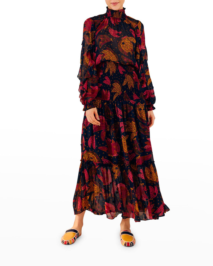 Farm Rio Patchwork Bananas Maxi Dress - ShopStyle