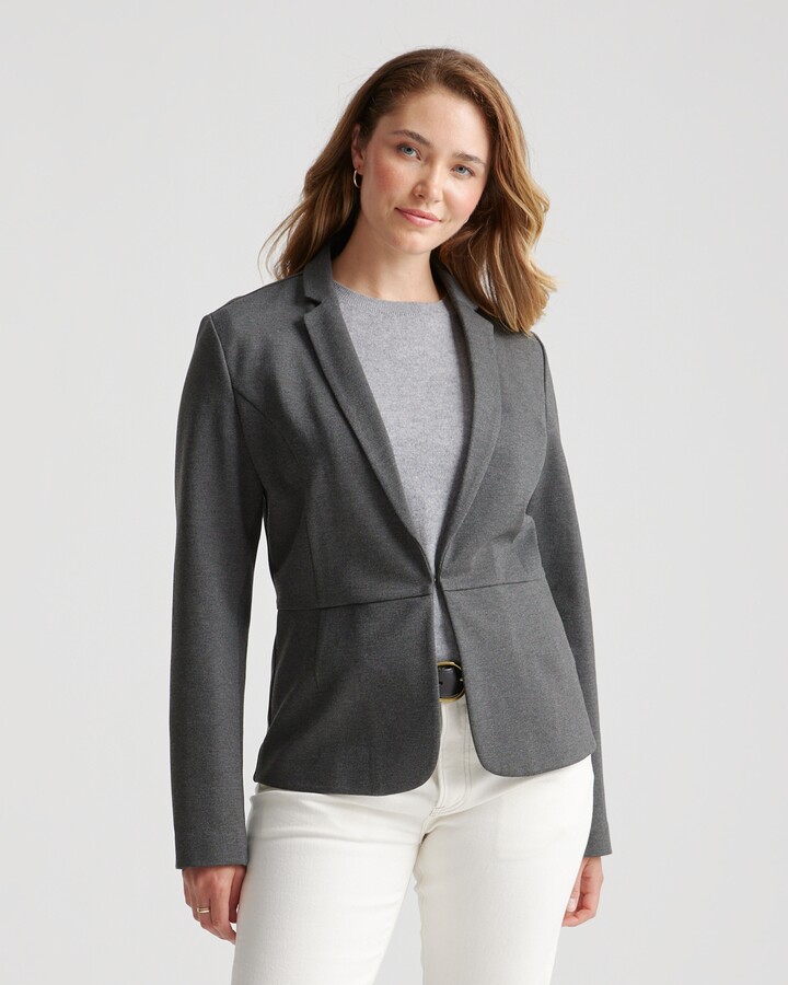 Quince Ultra-Stretch Ponte Blazer - ShopStyle