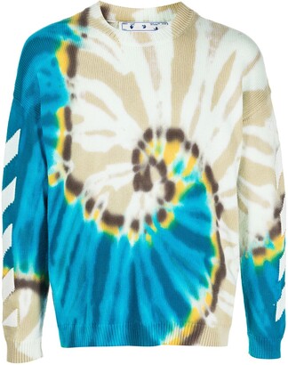 Off-White intarsia Arrow jumper - ShopStyle Crewneck Sweaters