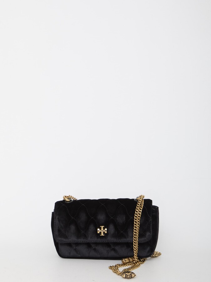 Tory Burch Kira Velvet Mini Flap Bag - ShopStyle