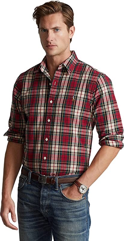 Polo Ralph Lauren Classic Fit Plaid Oxford Shirt - ShopStyle