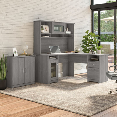 Latitude Run Shelonda 3 Piece L-Shape Computer Desk Office Set with ...