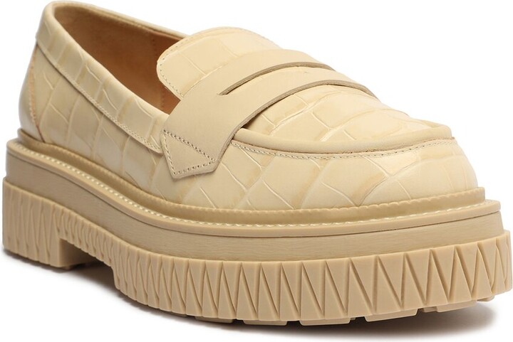 Schutz Viola Leather Shoe - ShopStyle Flats