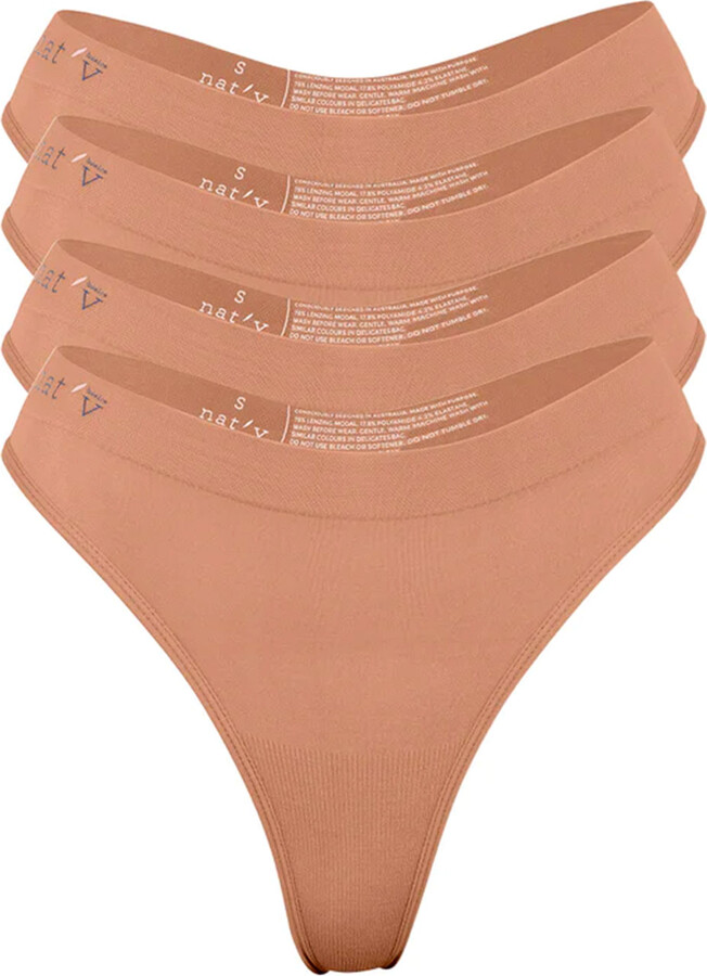 Natv Basics Women's Neutrals Cheeky G Set Of Seven In Beech - ShopStyle ...