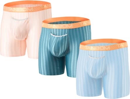 BIATWOWR 3-Pack Mens Pants Horizontal Top Open Fly Bulge Enhancing ...