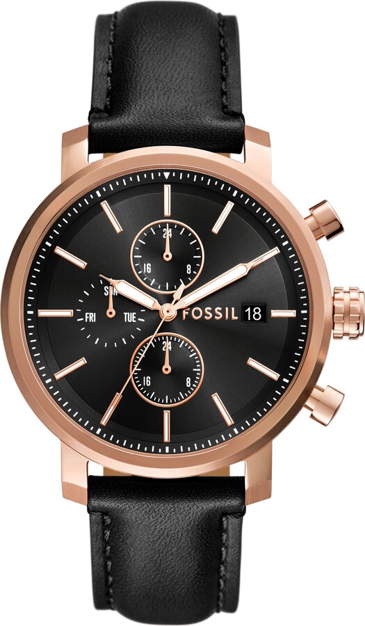Fossil Men's Rhett Multifunction, Rose Gold-Tone Stainless Steel Watch ...
