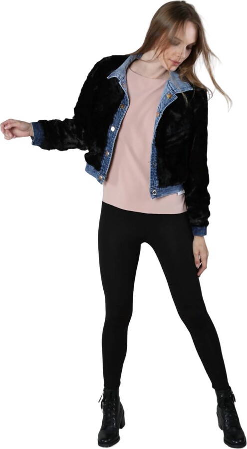 JULES KAE Alexis Jacket In Denim/black - ShopStyle
