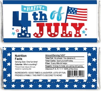 Big Dot Of Happiness Firecracker 4th of July - Candy Bar Wrapper Party ...