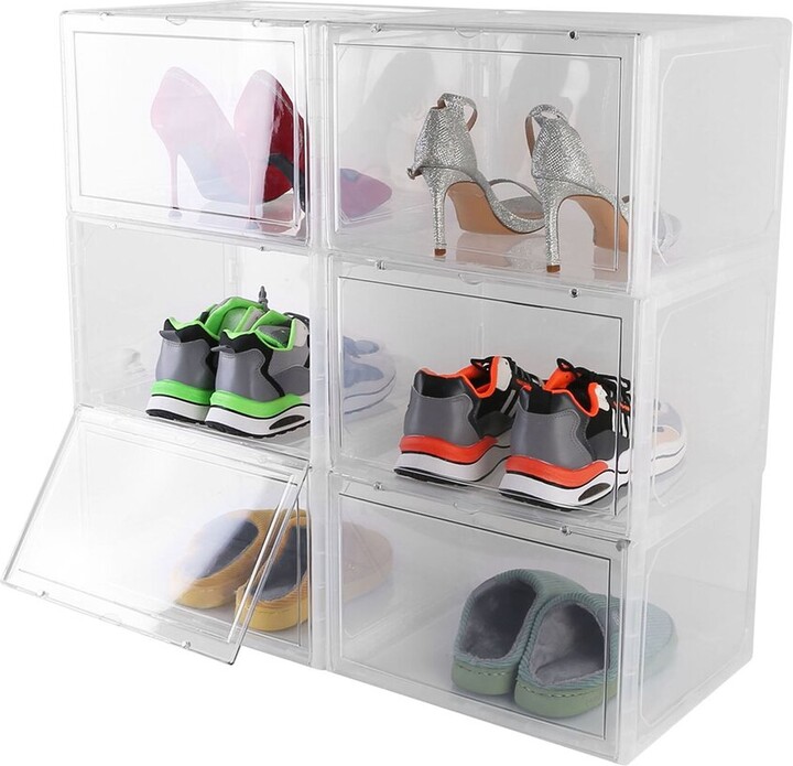 Fresh Fab Finds Pack Of 6 Collapsible Shoe Boxes - ShopStyle