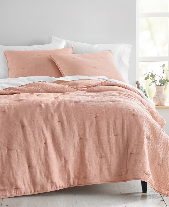 Oake Textured Gauze Quilt, Twin, Created for Macy's - ShopStyle