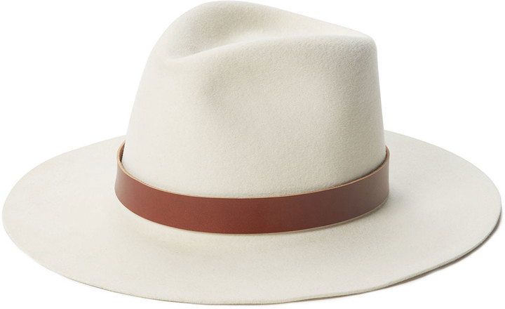 Janessa Leone Sable Wide-Brim Wool Fedora - ShopStyle Hats