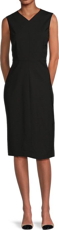 Theory Miyani Virgin Wool Blend Midi Dress - ShopStyle