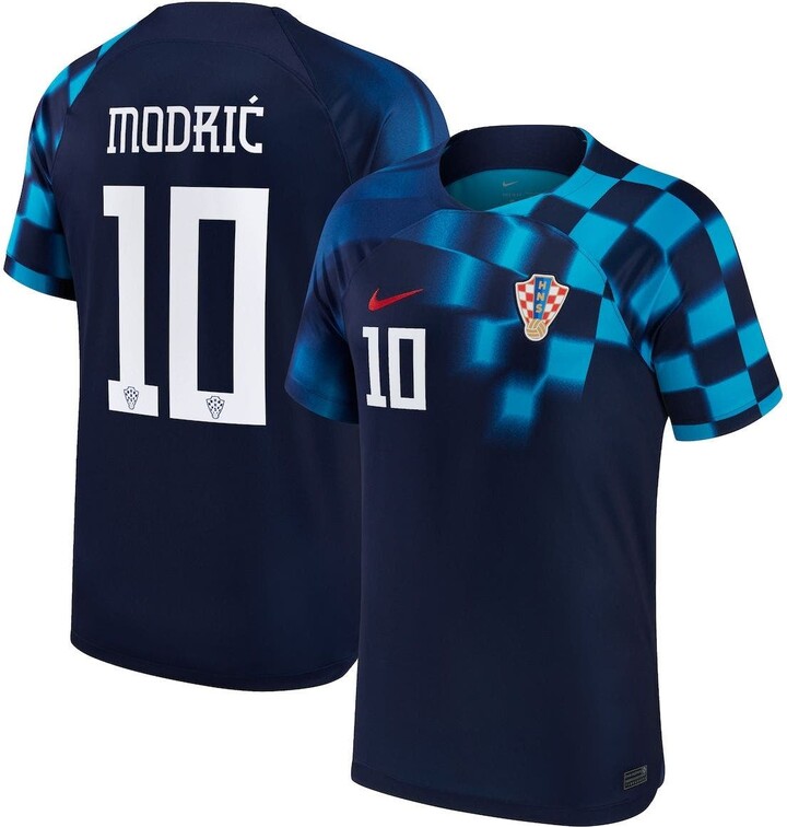 Nike Men's Luka Modric Blue Croatia National Team 2022/23 Away Breathe ...