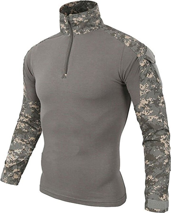 Lilychan LiliChan Tactical Shirts for Men Long Sleeve Military Shirt ...